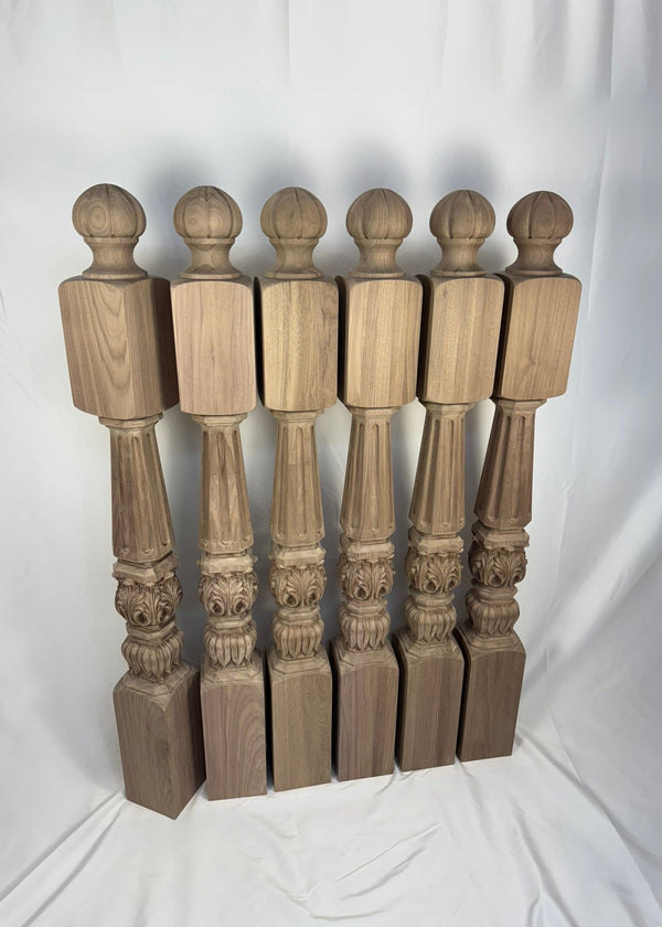 Custom Walnut Newel Posts - Select Stair Parts LLC