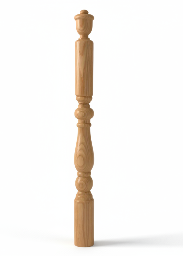 Simple Round Newel Posts for Stairs - Select Stair Parts LLC